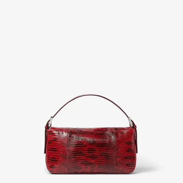 Fendi Baguette® 26424 Burgundy Lizard-leather Bag
